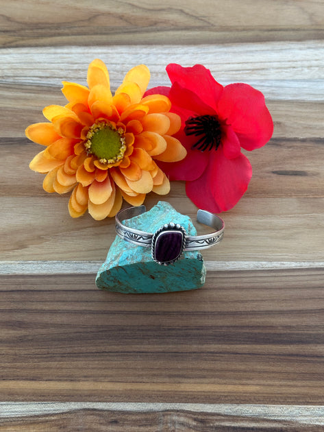 Purple Single Stone Cuff – Turquoise Texas