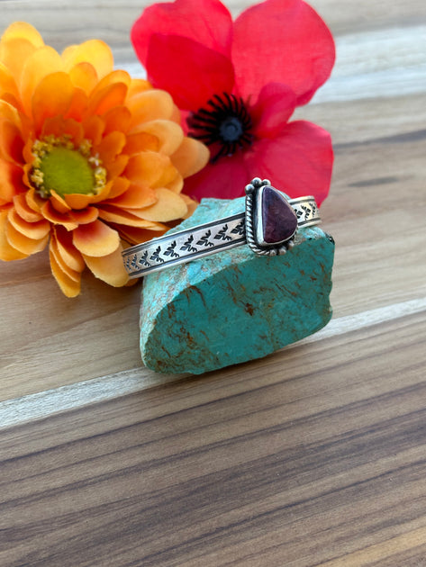 Purple Single Stone Cuff – Turquoise Texas