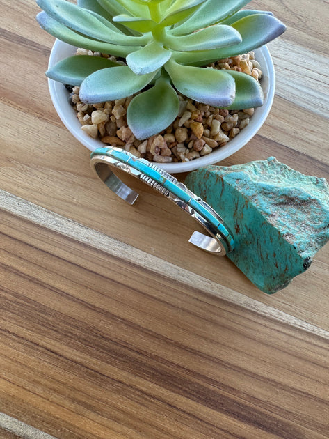 Kingman Inlay Cuff – Turquoise Texas