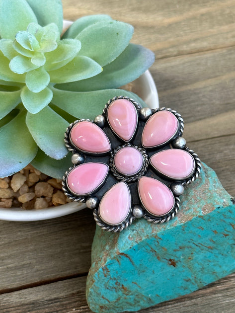 Pink "Cotton Candy" Cluster Ring – Turquoise Texas
