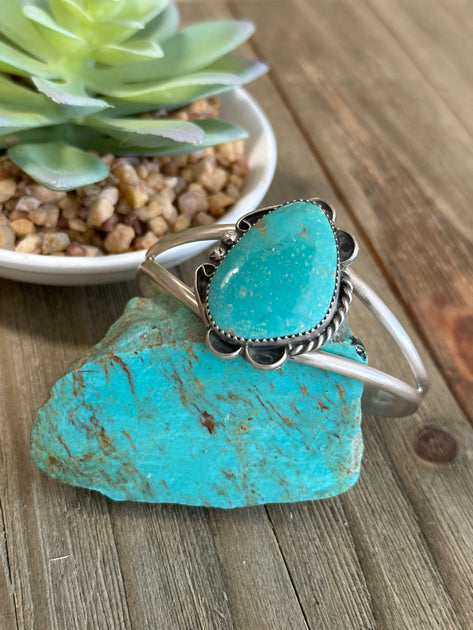 Turquoise Single Stone Cuff – Turquoise Texas